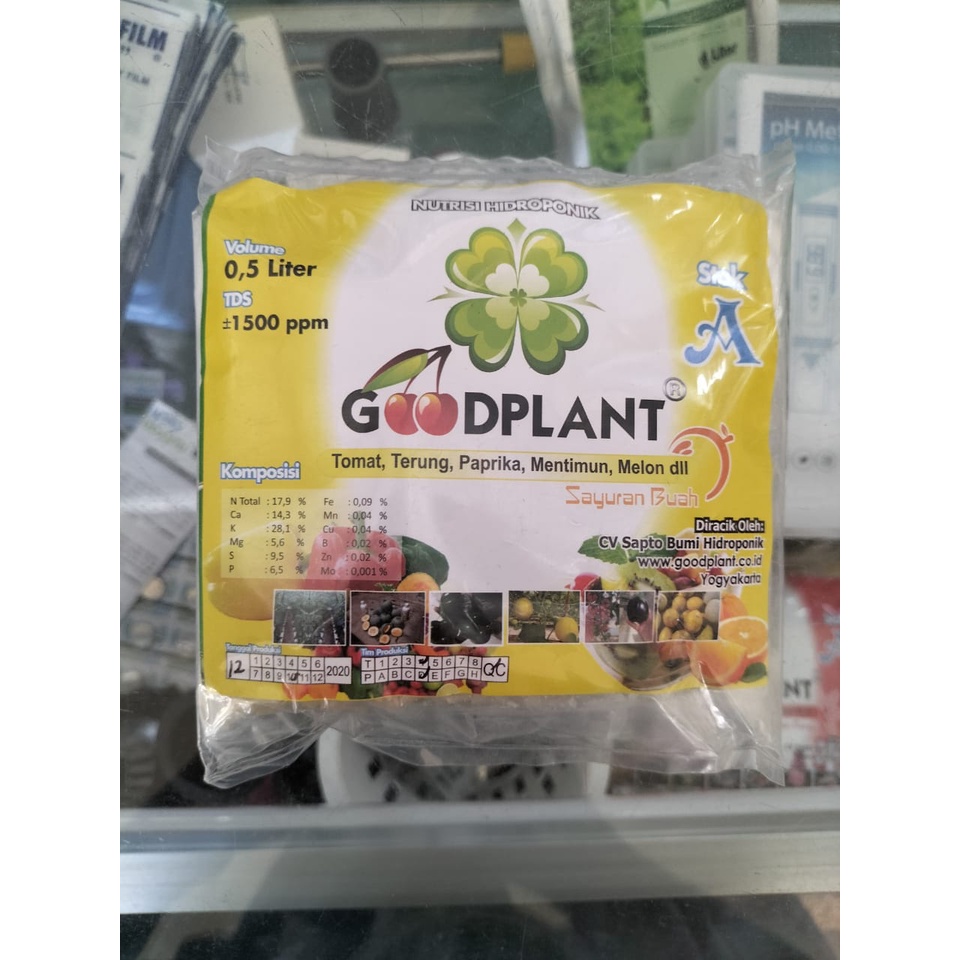 Jual Nutrisi hidroponik AB mix sayuran buah Goodplant 500 ml Indonesia ...