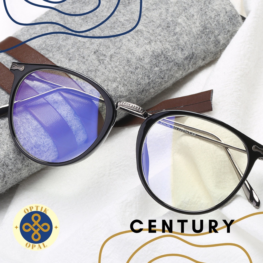 Jual OPAL - Kacamata Oval Bulat Besi Untuk Mata Normal Dan Minus Plus ...