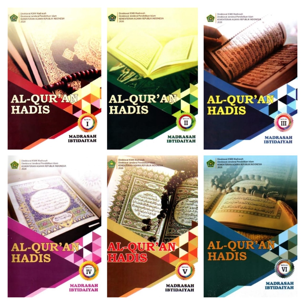 Jual Paket Al Quran Hadis Kelas 1 2 3 4 5 6 Mi Kemenag Shopee