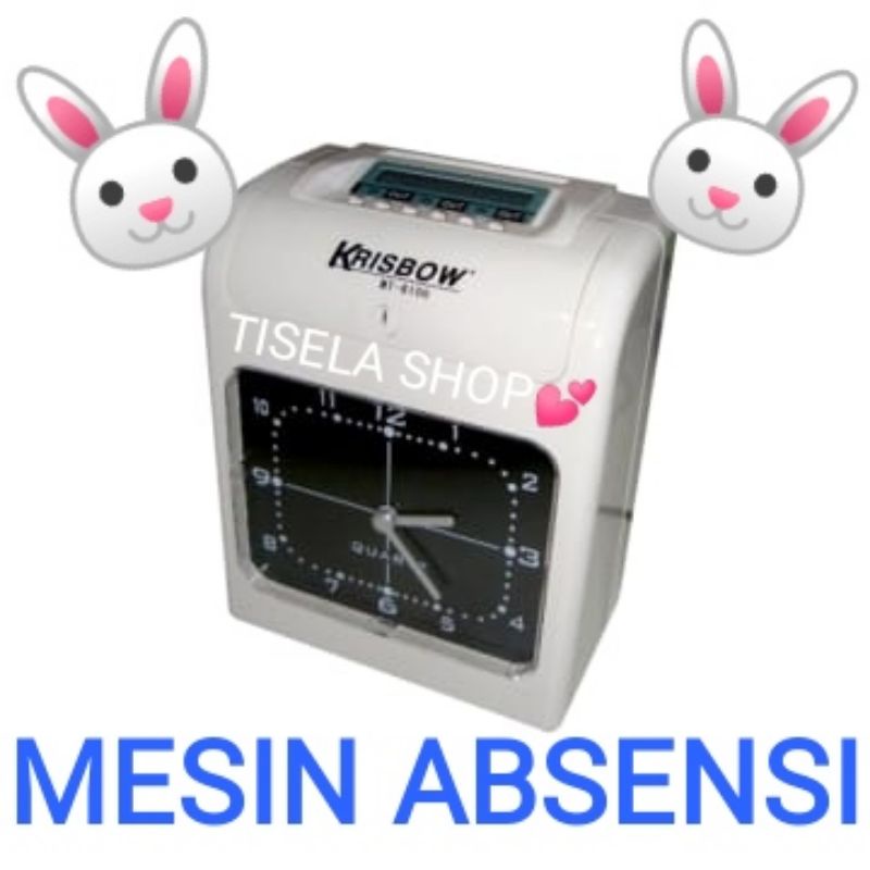 Jual Time Attendance Machine Mesin Absen Manual Ketokan/ Ceklok Krisbow ...