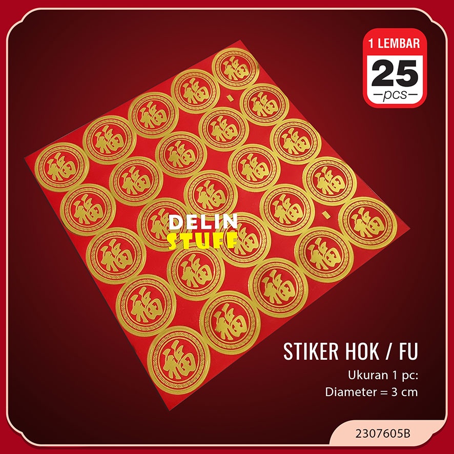 Jual Stiker Hok Stiker Fuk Stiker Fu Stiker Imlek Stiker Hampers Imlek ...