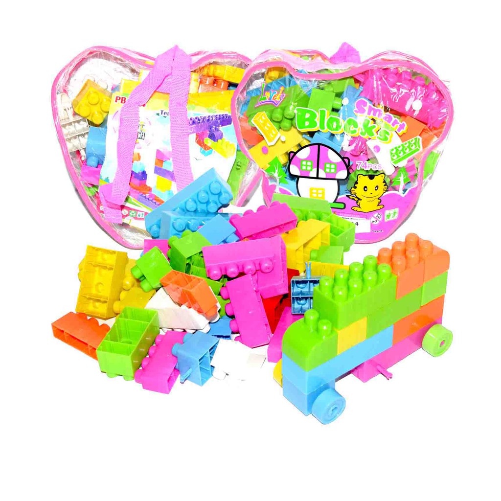Jual Lovely smart blocks isi 54pcs ukuran besar | Shopee Indonesia