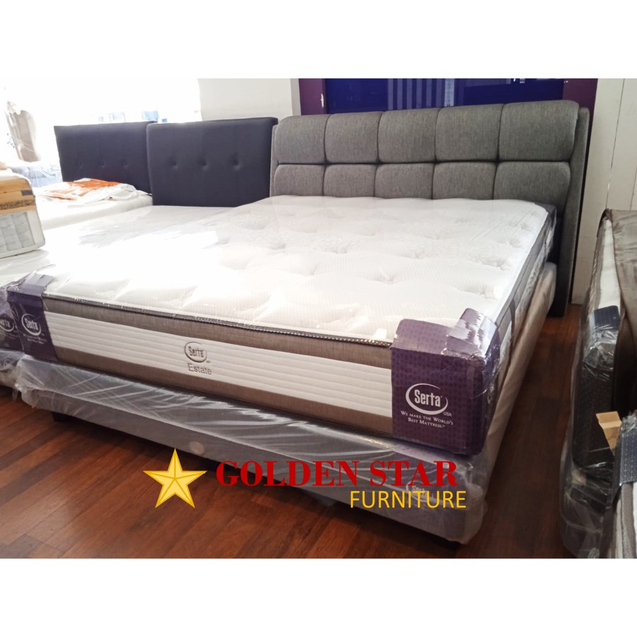 Jual Set / Kasur Matras SERTA Estate 160/180/200 spring bed LATEX ...