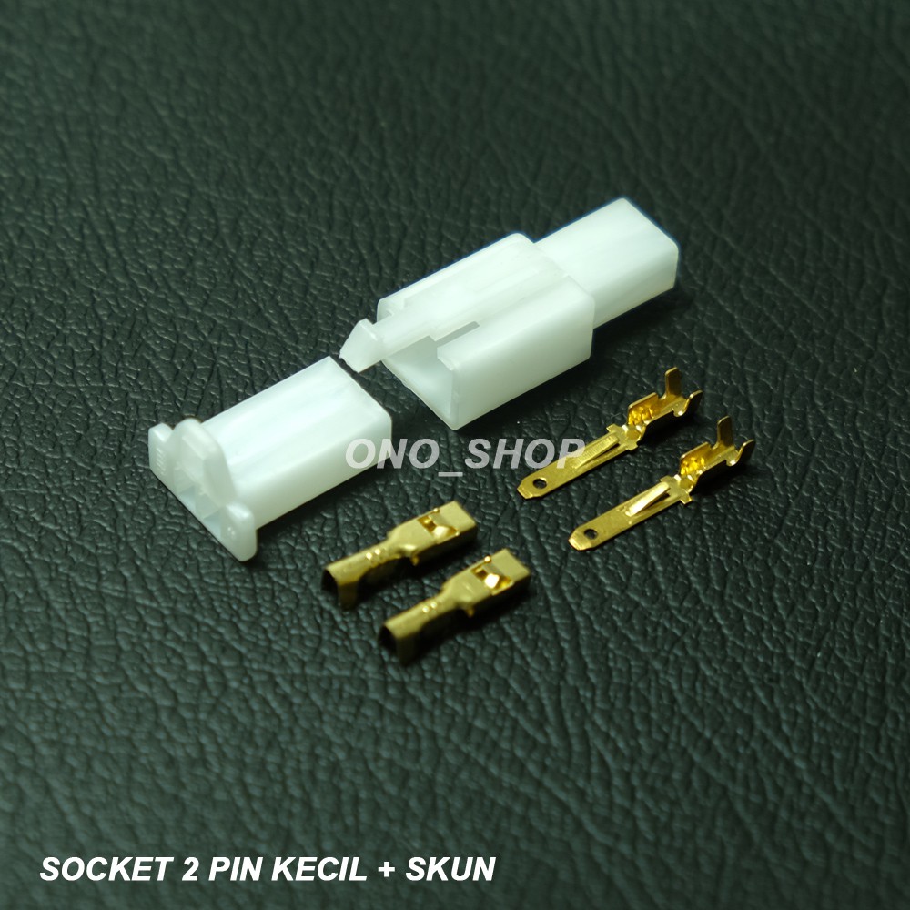 Jual Socket Kabel 2 Pin Kecil ( Set + Skun ) Indonesia|Shopee Indonesia
