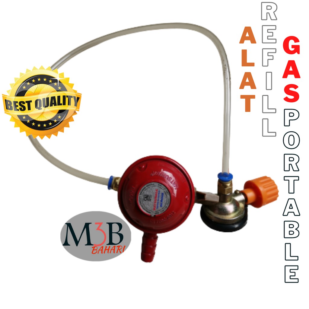 Jual alat isi ulang gas portable reffil gas kaleng fullset | Shopee ...