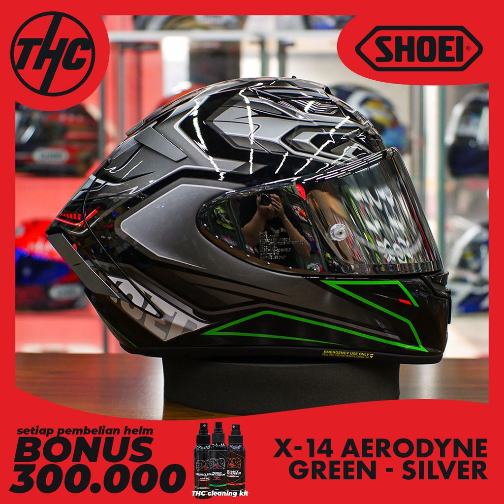Jual Helm SHOEI X14 Aero Dyne TC 4 / SHOEI Helmet New Aerodyne X-14 TC ...