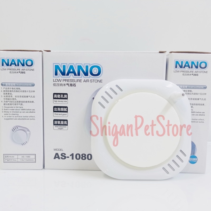 Jual Nano Low Pressure Air Stone Kotak AS-1080 ( Nano Bubble Oxygen ...