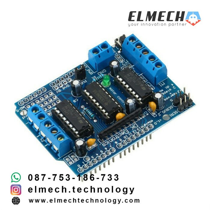 Jual L293d Motor Driver Shield For Arduino Shopee Indonesia