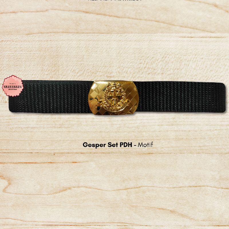 Ikat Pinggang / Gesper Set (Tali dan kepala Gesper PDH Kejaksaan ...
