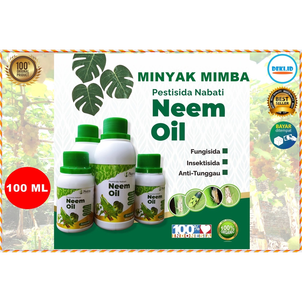Jual Minyak Mimba 100 ml Neem Oil Pestisida Organik Nabati Alami ...