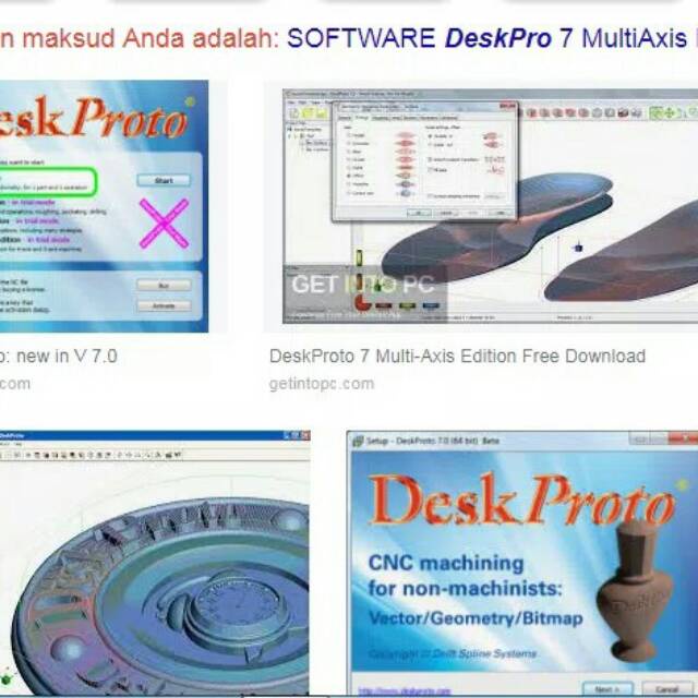 Jual Work DeskProto 7 Multi Axis Cad Cam Software Full | Shopee Indonesia