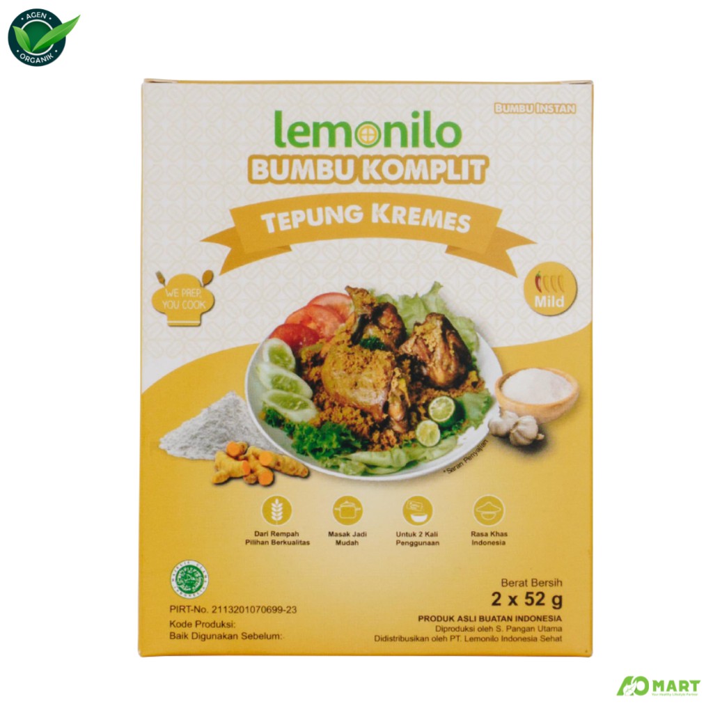 Jual Lemonilo Bumbu Komplit Tepung Kremes 2 x 52Gr | Shopee Indonesia