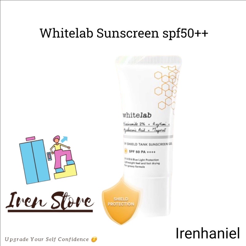 Jual Whitelab UV Shield Tank Sunscreen Gel SPF 50++ PA++++ | Shopee ...
