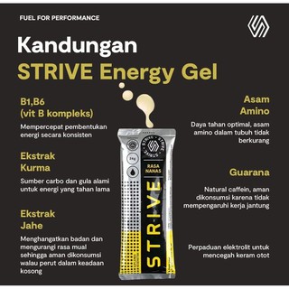 Jual STRIVE Energy Gel rasa Nanas se Box isi 5 pcs - Suplemen Olahraga - vegan dan halal - Snack ...
