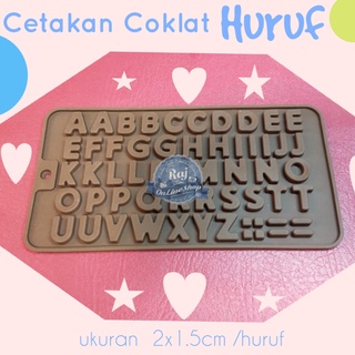 Jual Cetakan Coklat abjad huruf a - z Pudding Bentuk Puding jelly art ...