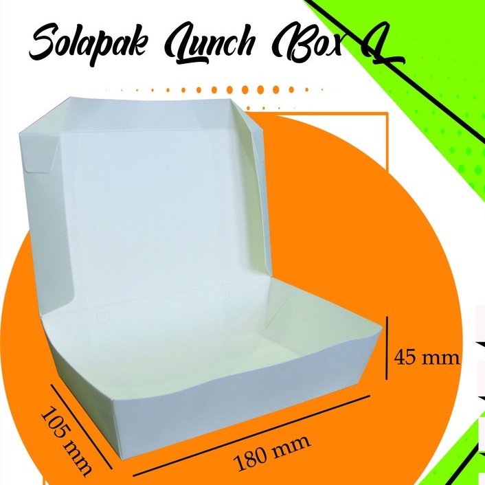 Jual LUNCH BOX POLOS SOLAPAK ( 1 SLOP ISI 100 PCS) | Shopee Indonesia