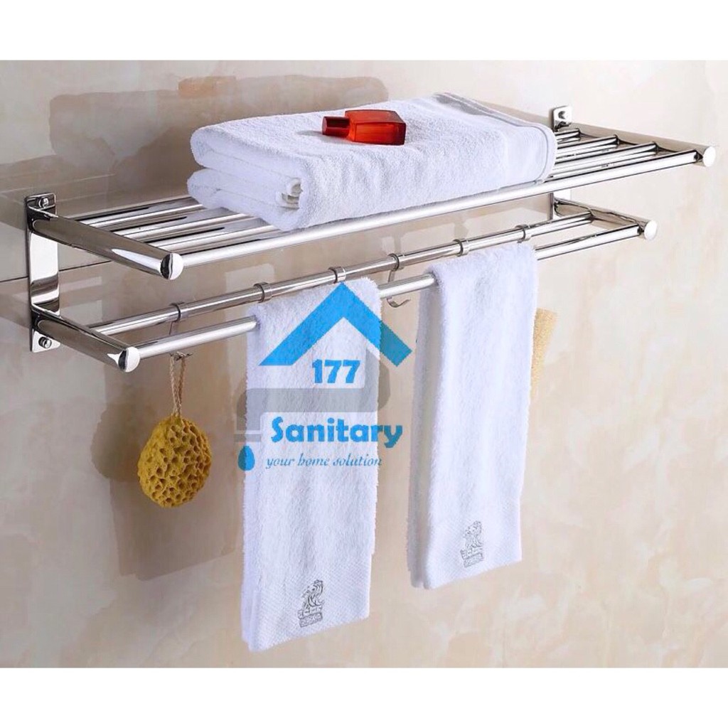 Jual Rak Handuk Stainless 60 Cm 5 Susun Minimalis S600- Gantungan ...