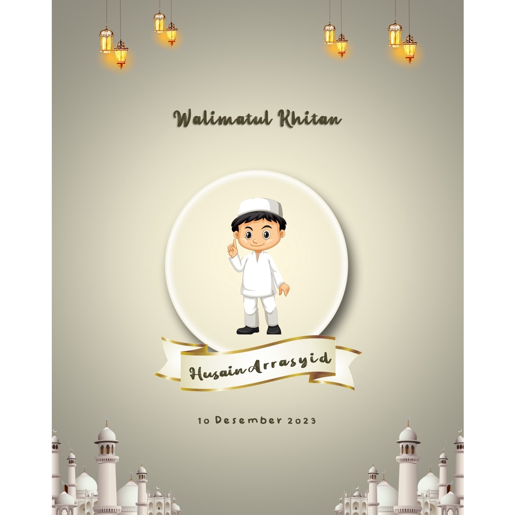Jual Undangan Digital Video | Video Undangan Khitan Simple Premium ...