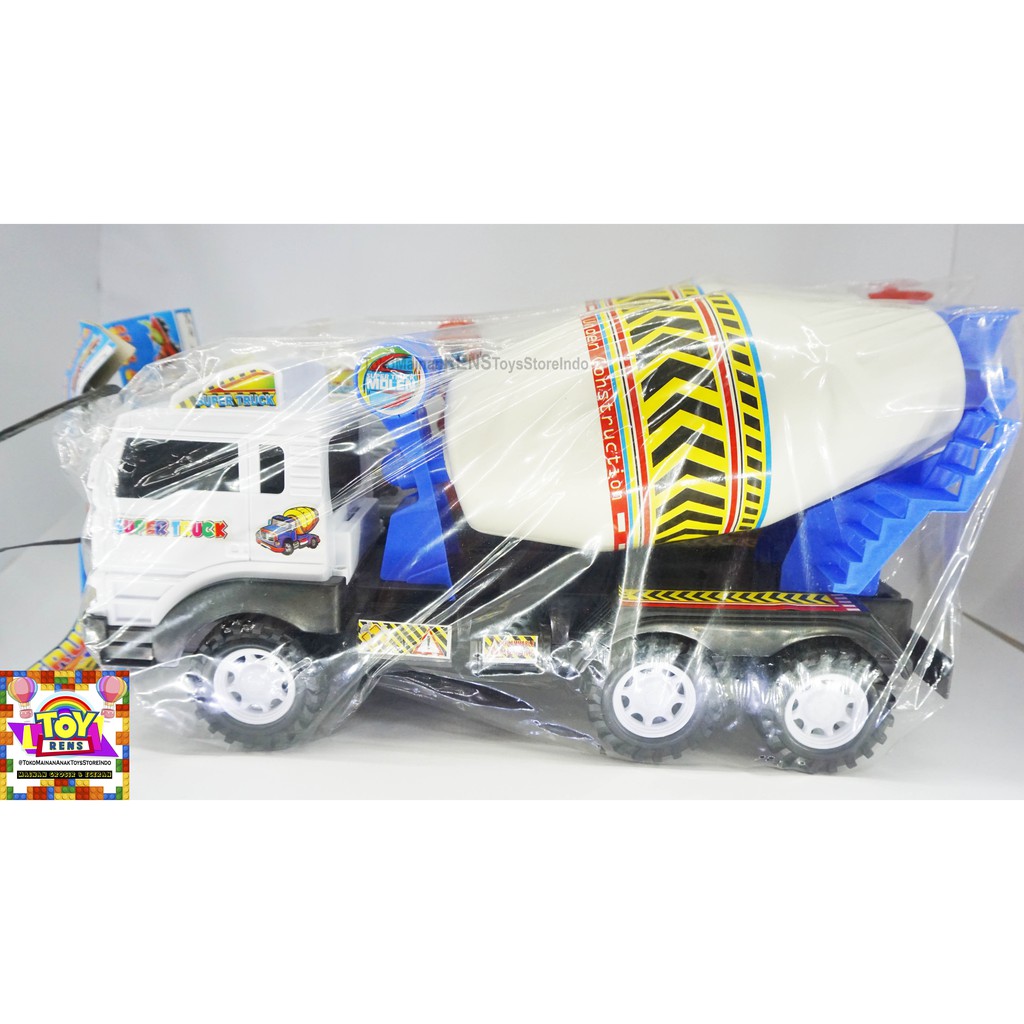 Jual MAINAN DIECAST TRUK/TRUK MOLEN/SEMEN PILIHAN WARNA HIJAU KUNING ...