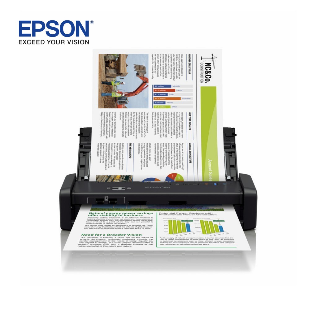 Jual Scanner Epson DS-360W - Portable ADF F4 Legal Indonesia|Shopee ...