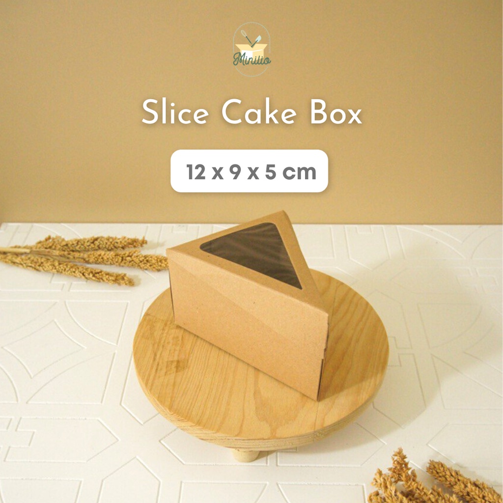 Jual KRAFT KARDUS / BOX COKLAT DOS DUS KOTAK SLICE CAKE KUE - isi 1 pcs ...