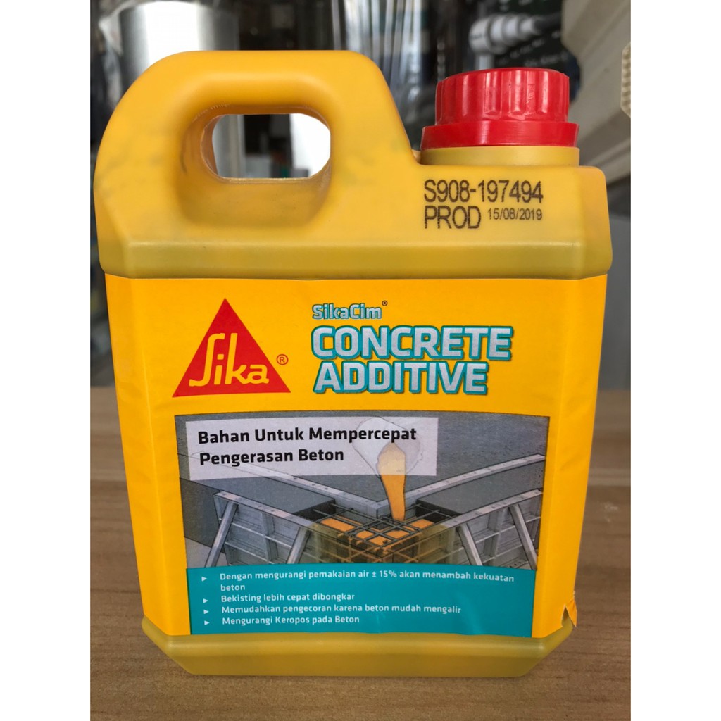 Jual SIKA CIM SIKACIM CONCRETE ADDITIVE 900ml / PENGERAS BETON | Shopee Indonesia