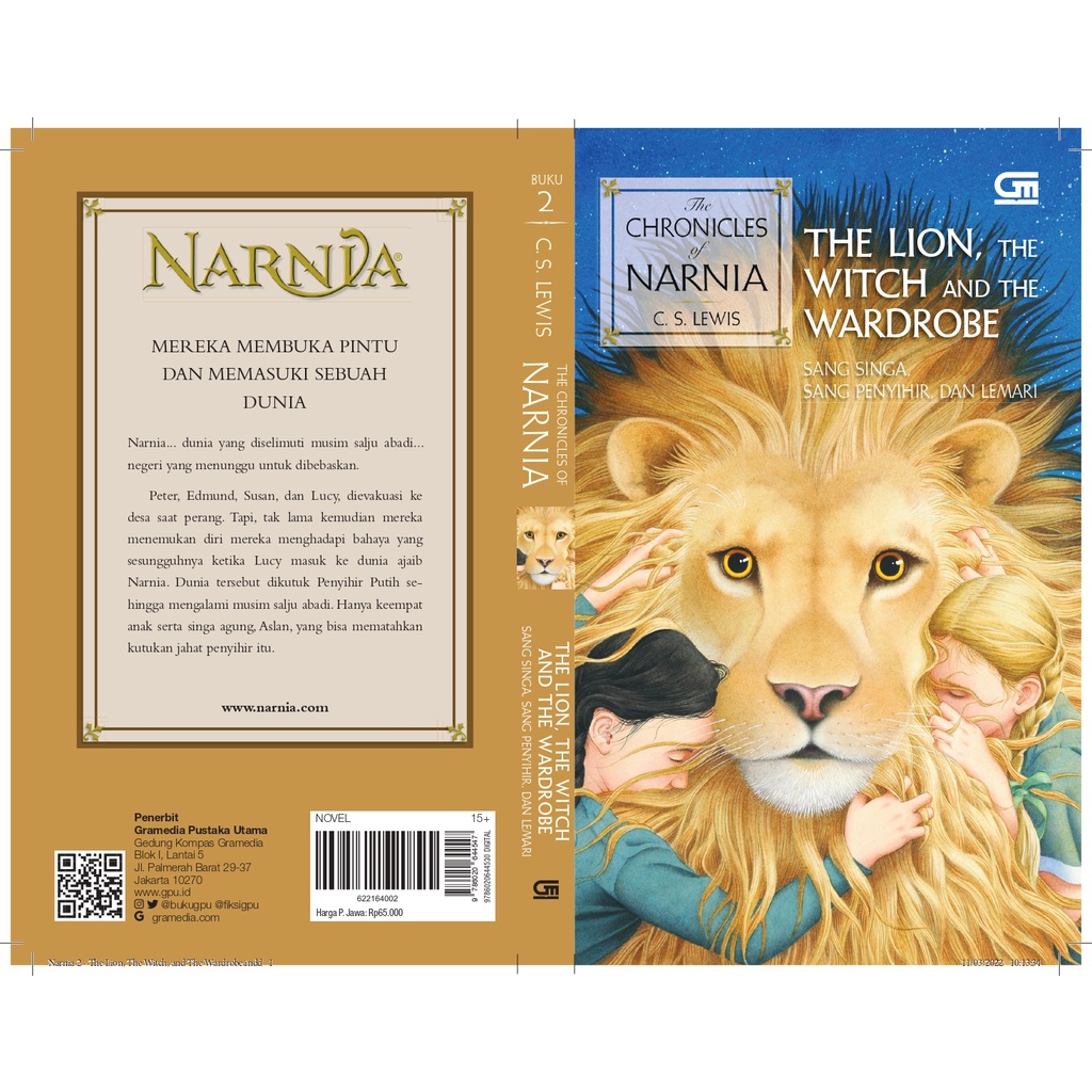 Jual THE CHRONICLES OF NARNIA #2 THE LION, THE WITCH AND THE WARDROBE ...
