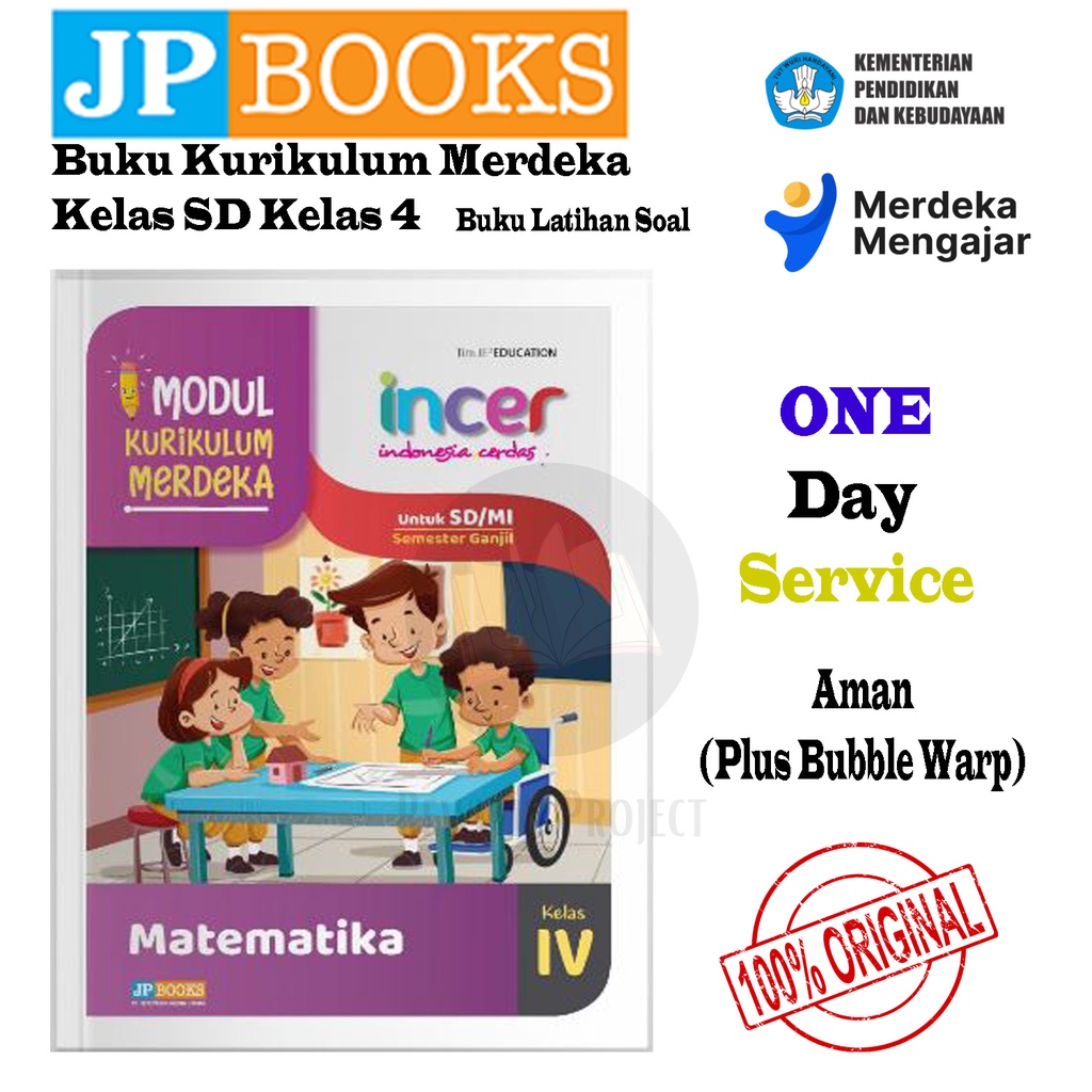 Jual Buku Latihan Soal Matematika SD Kelas 4 Incer - Kurikulum Merdeka | Shopee Indonesia