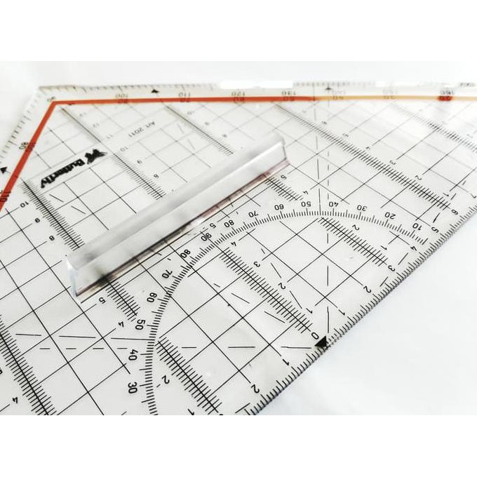 Jual Penggaris Teknik Presisi Butterfly 30cm/High Precision Technic ...