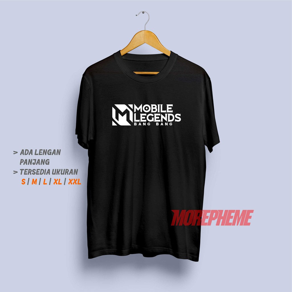 Jual Kaos Baju Mobile Legends Logo Baru Game Games Moba Legend ML / Kaos Morepheme | Shopee ...