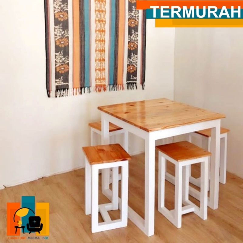 Jual Meja SET Minimalis | Meja Kayu Set Jati Belanda | Meja Cafe SET ...