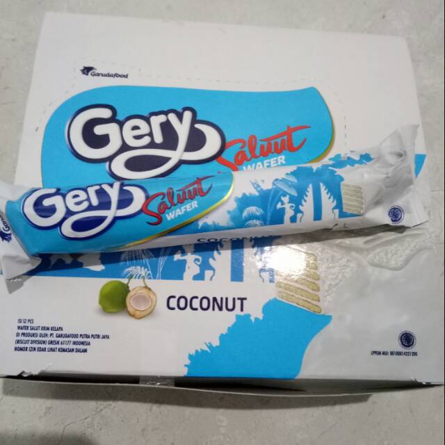 Jual Gery salut wafer kelapa isi 12pcs | Shopee Indonesia
