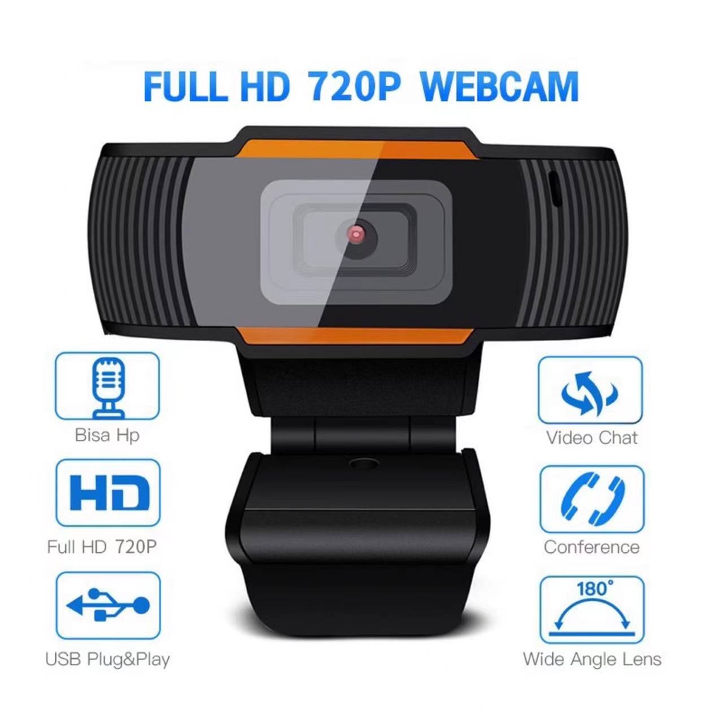 Jual X85 HD 720P Webcam Autofocus Web Camera Cam For PC Laptop Desktop ...
