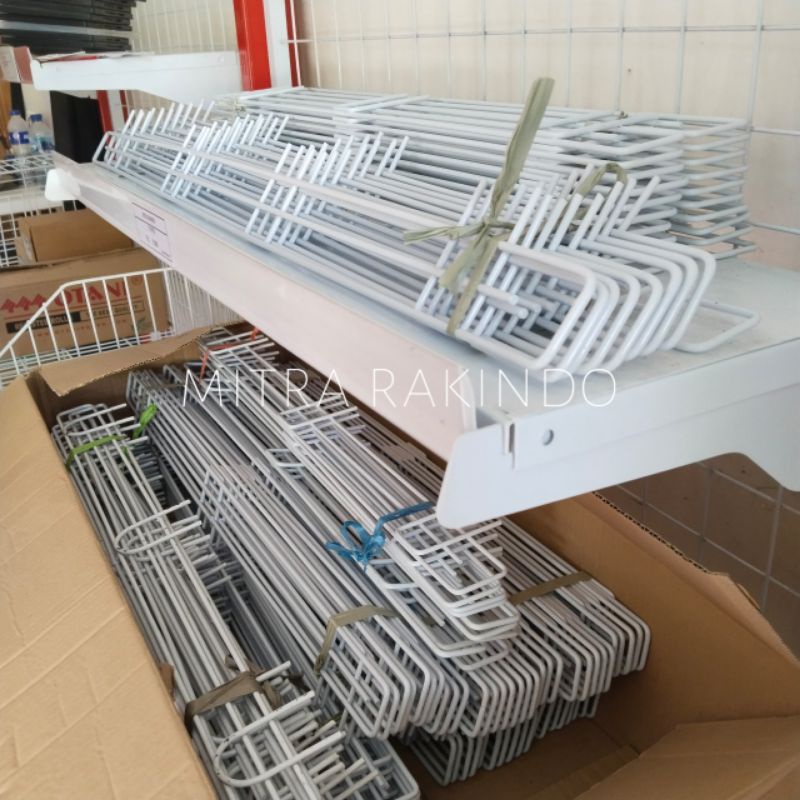 Jual STOPPER MURAH / PAGAR RAK / PENYANGGA BARANG DI RAK MINIMARKET ...