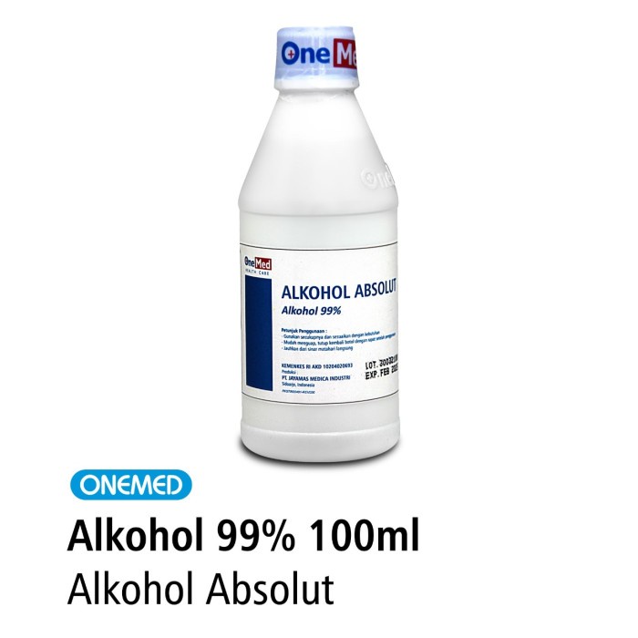 Jual Alkohol 99% Alkohol Absolut 100 Ml OneMed OP | Shopee Indonesia