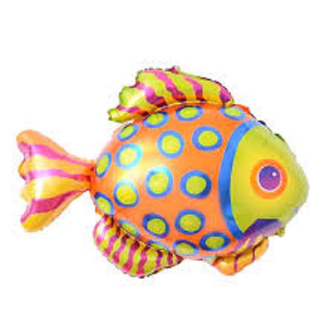 Jual Balon Foil Karakter Hewan/Binatang Fish / Ikan / Balon Flamingo ...