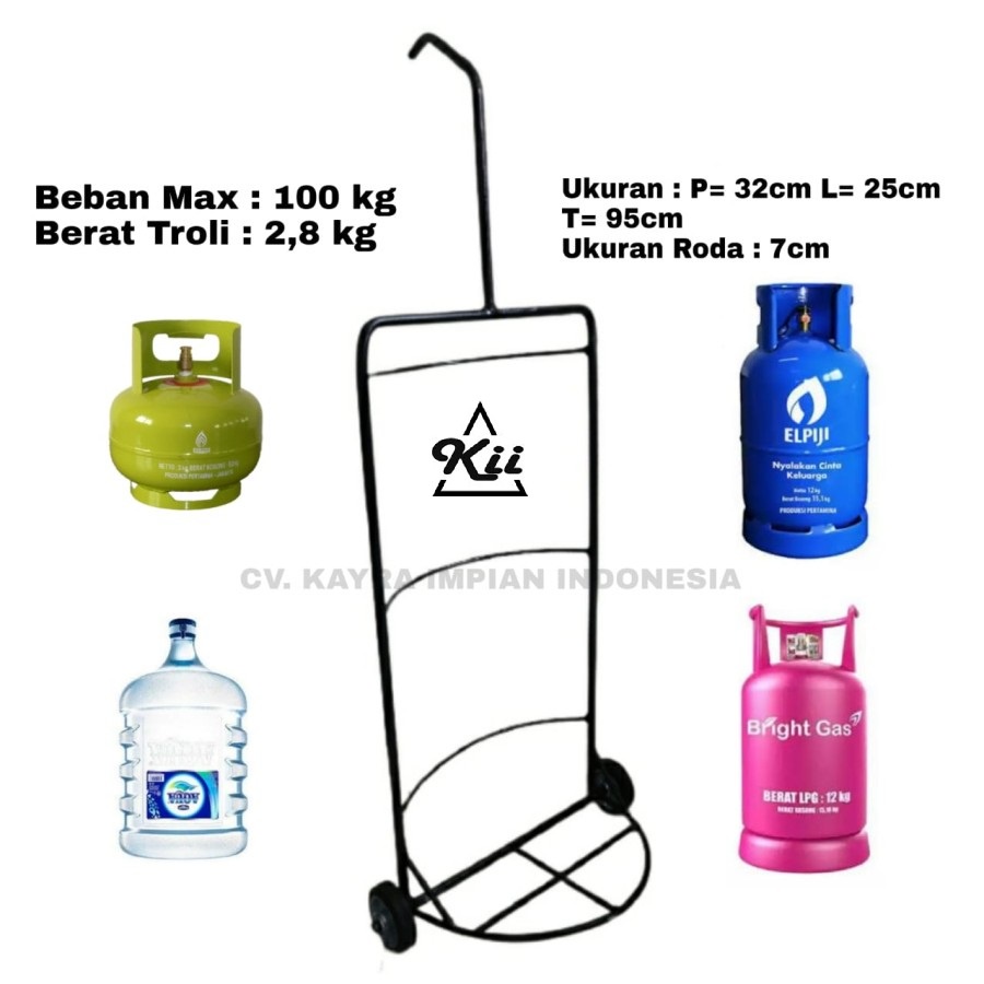 Jual Troli Barang Serbaguna - Troli Galon - Troli Gas - Trolley ...