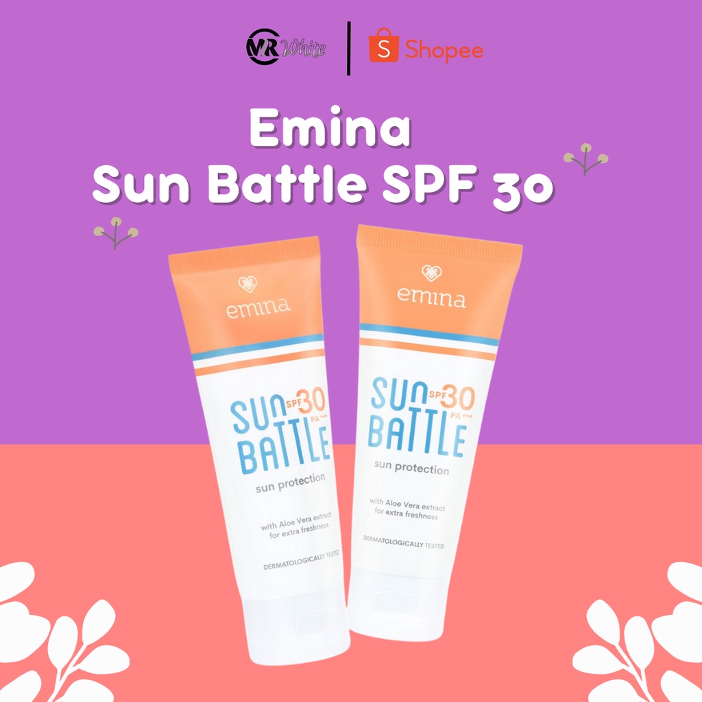 Jual EMINA SUN BATTLE SPF 30 / EMINA SUNSCREEN | Shopee Indonesia