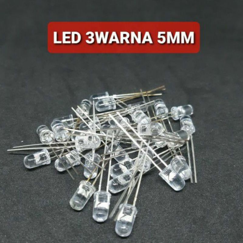 Jual LAMPU LED 1 WARNA 5MM LED COLOR 5MM | Shopee Indonesia