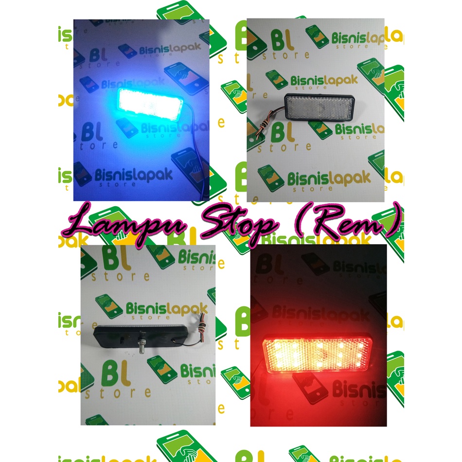Jual Lampu Stop Rem LED Motor 2 Mode Universal Tambahan | Shopee Indonesia