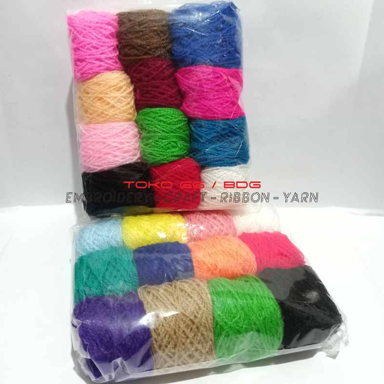 Jual Benang Wol Wool Rajut Siet Yarn Benang Woll Kecil Mix Warna ...
