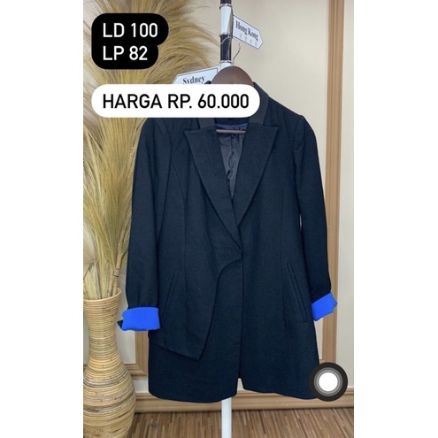 Jual blazer merk Olivia Hassler ukuran M LD 100 | Shopee Indonesia