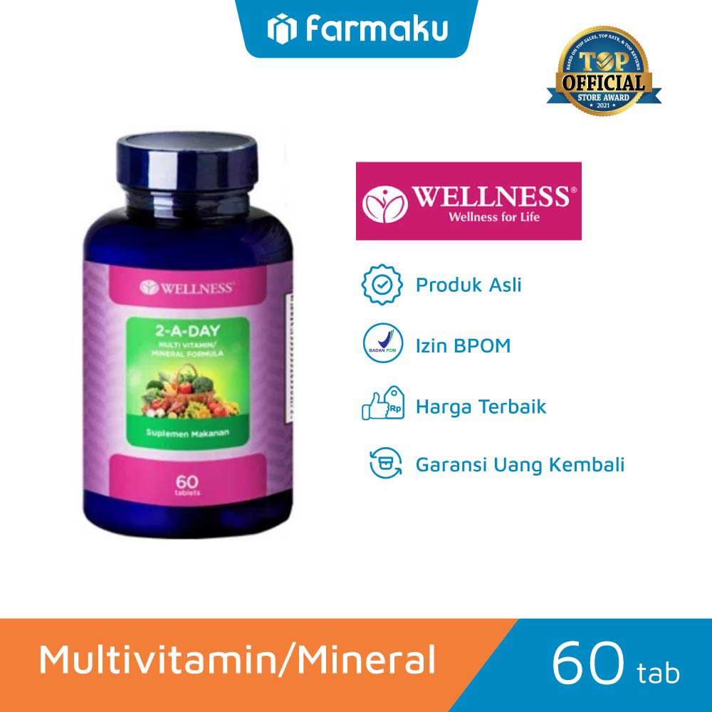 Jual WELLNESS Multivitamin/Mineral 60S Indonesia|Shopee Indonesia