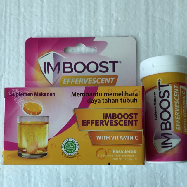 Jual Imboost Effervescent with Vitamin C Suplemen Daya Tahan Tubuh ...