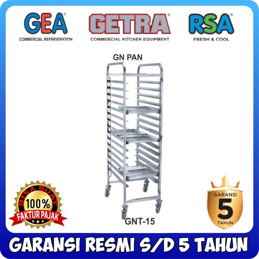 Jual TROLI GASTRONOM PAN GETRA GNT-15 / GNR-15 GN PAN 1/1 TROLLEY ...
