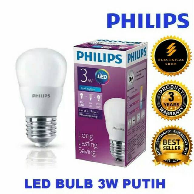 Jual Lampu led philips 3 watt | Shopee Indonesia