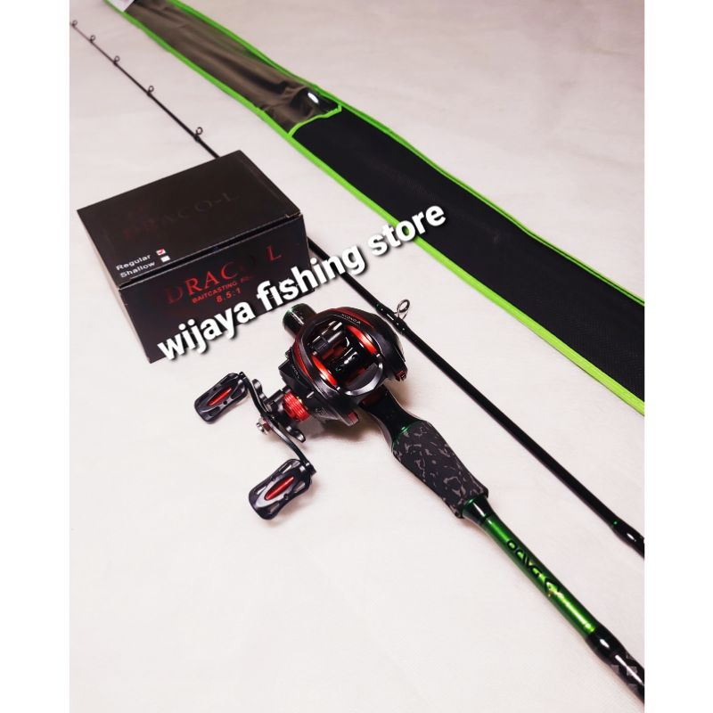 Jual Set Joran BC Daido Green Hell 198 dan Reel Casting Oncak Draco L ...