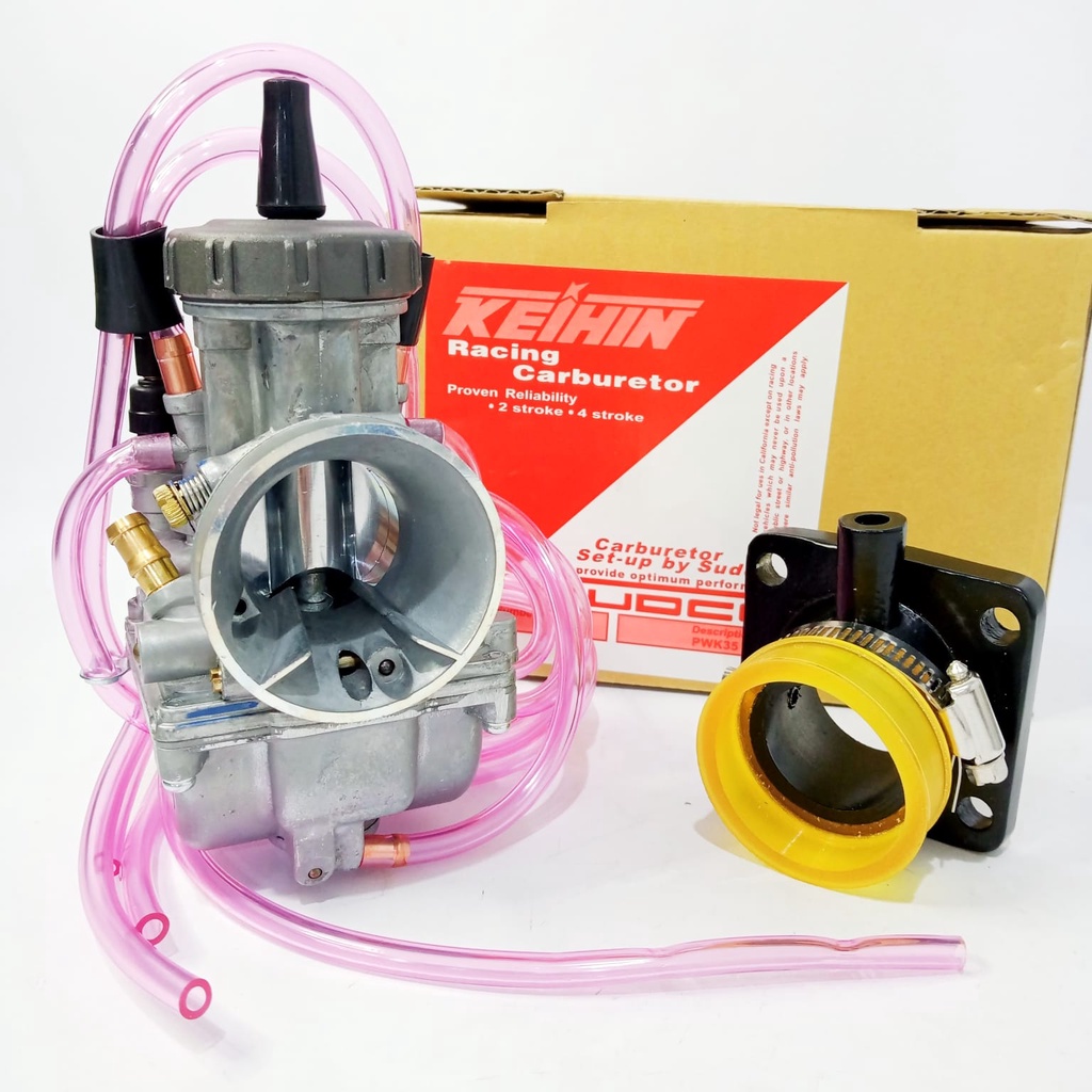 Jual Karburator PWK 35 AIRSTRIKE Sudco Karbu Racing AS SDC Sirip Air strike SET Manipol 35 Hitam ...