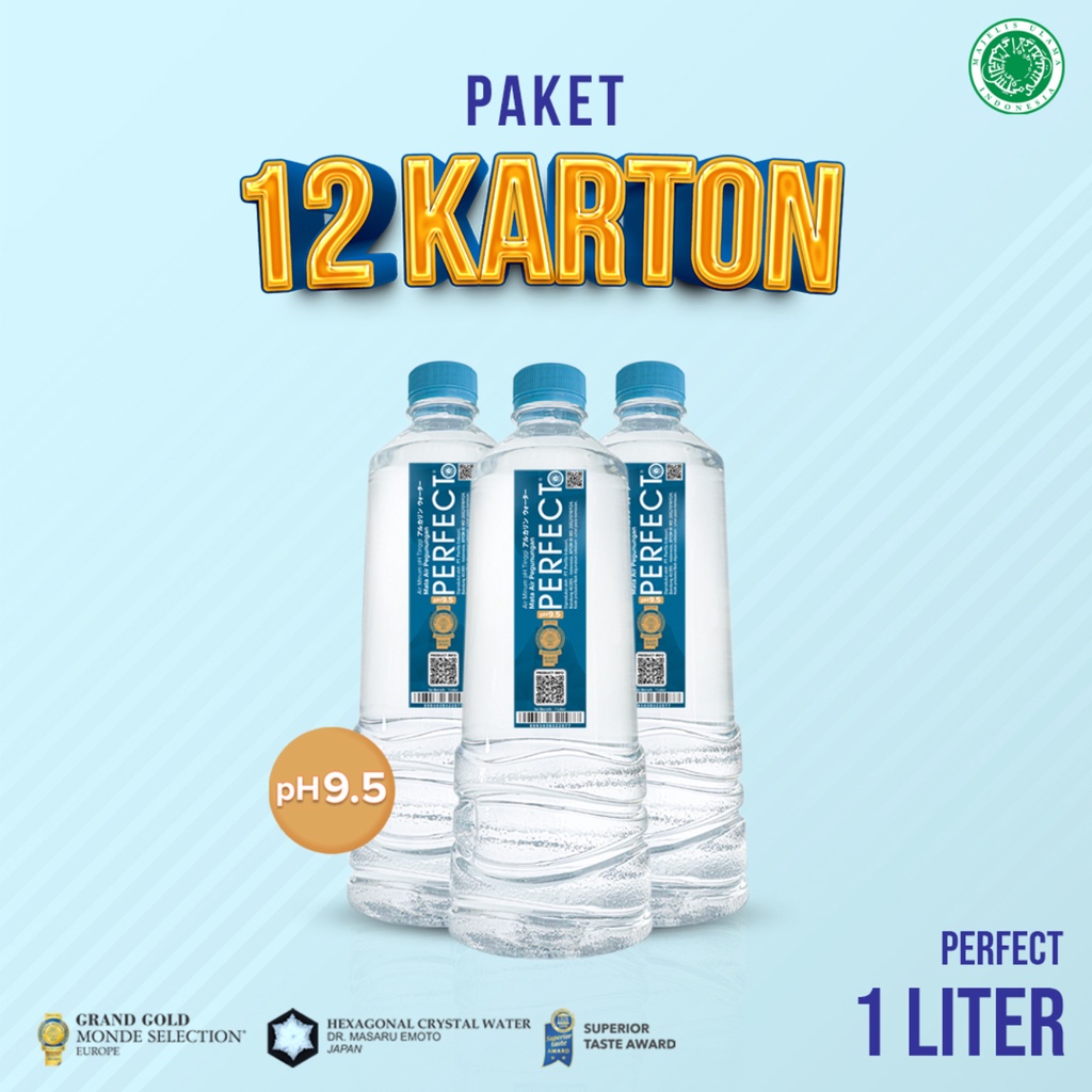 Jual Perfect - Alkaline Water 1 liter minimal 12 Karton | Shopee Indonesia