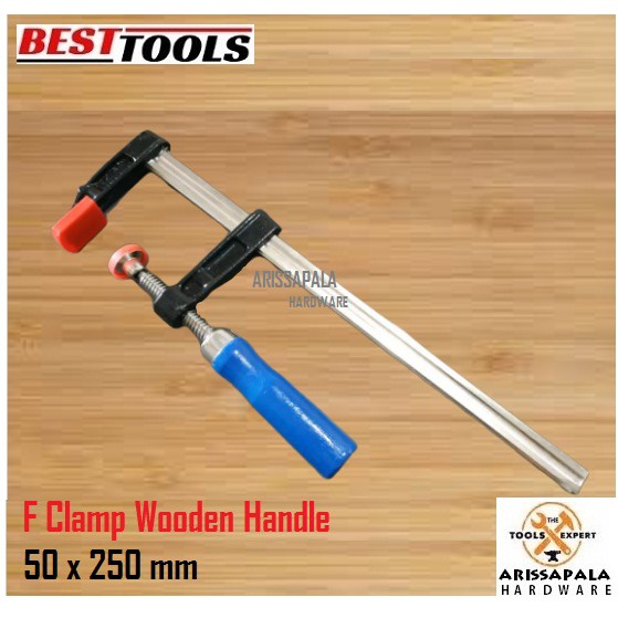 Jual BESTTOOLS F Clamp Press Catok Penjepit Kayu 50 X 250mm Wooden ...